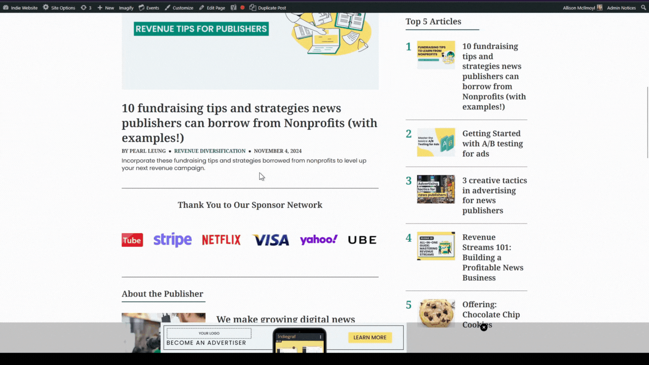 How to build a native logo scroller
